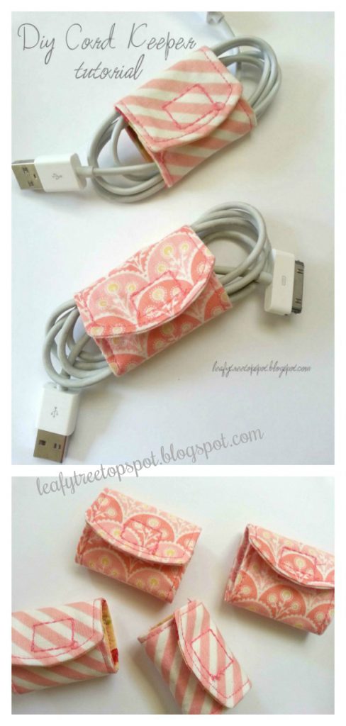 Fabric Cord Keeper Free Sewing Pattern