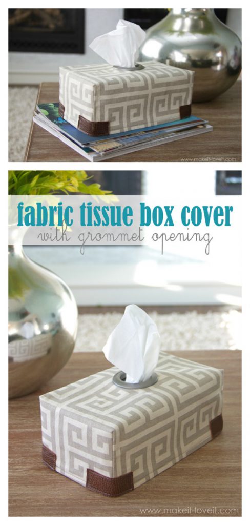 Fabric Tissue Box Cover Free Sewing Pattern