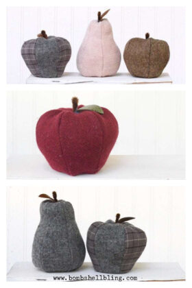 Fabric Fruit Free Sewing Pattern
