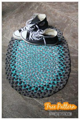 Braided T-Shirt Rug Free Sewing Pattern