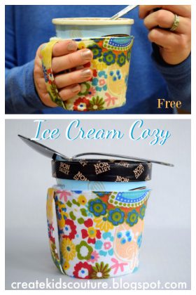 Ice Cream Pint Cozy Free Sewing Pattern