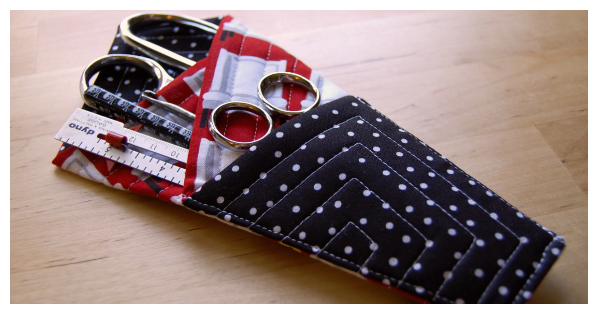 Quilted Scissors Holder Free Sewing Pattern