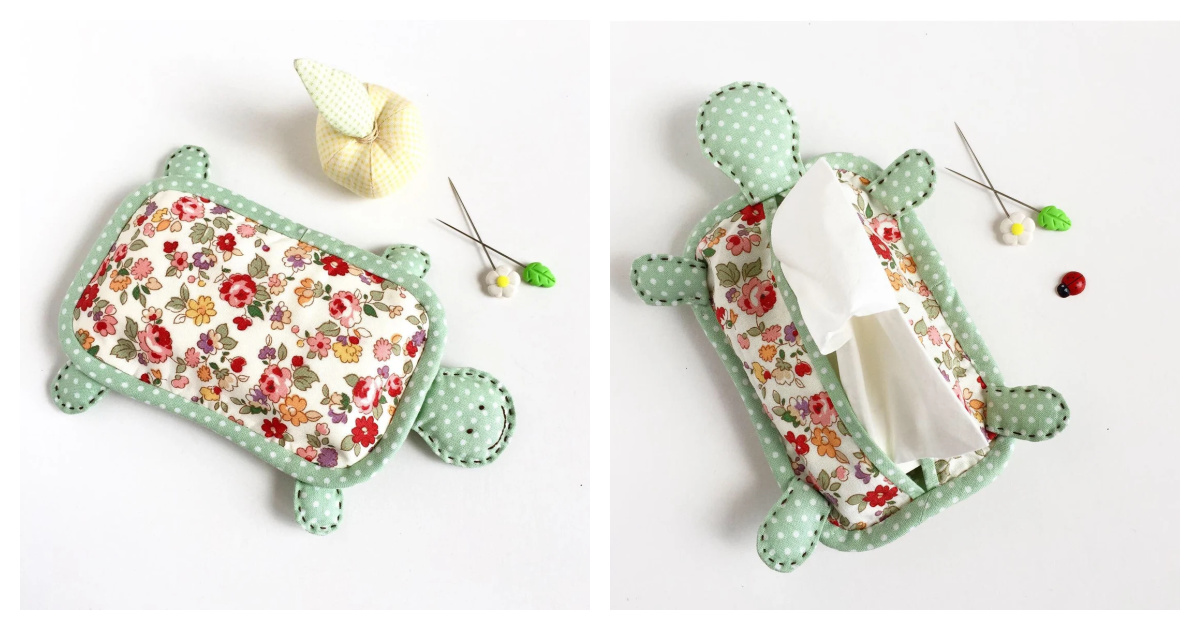 Turtle Tissue Case Sewing Pattern